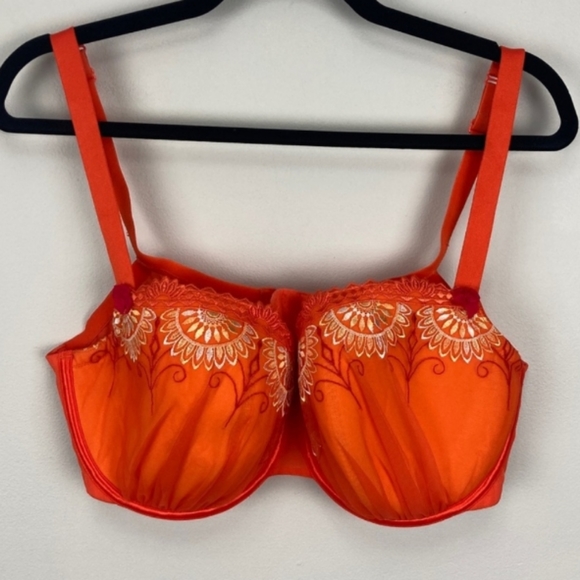 Cacique | Intimates & Sleepwear | Cacique Embroidered Mesh Sexy Vibrant ...